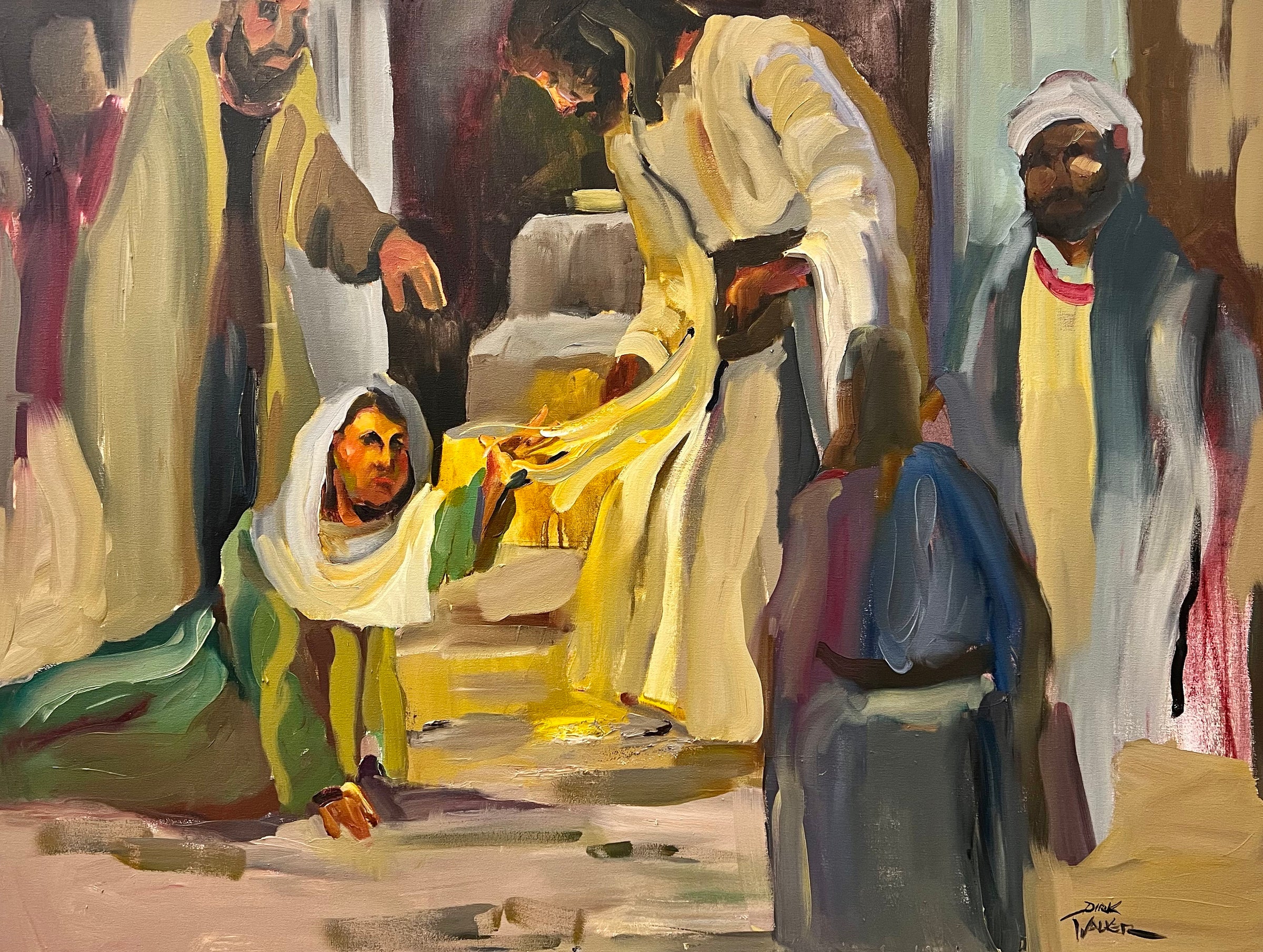 Jesus Healing Crippled Woman